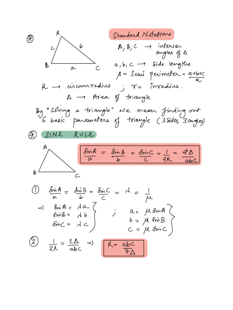 Solution of Triangle f1c31833 49a6 4fe1 b85c 3224dd74d75d | PDF ...