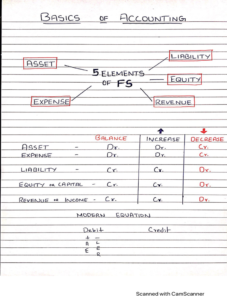 Basics of Accounting | PDF