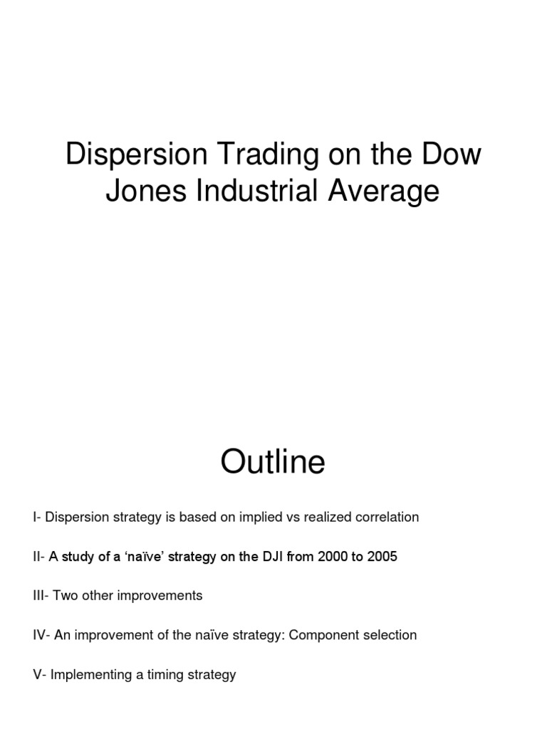 Dispersion Trading HalleO | PDF | Principal Component Analysis ...