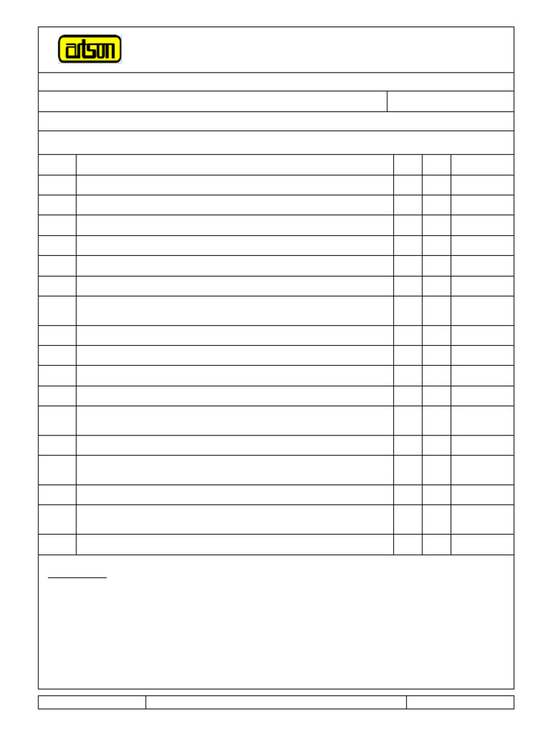 Blasting Equipment Inspection Checklist | PDF