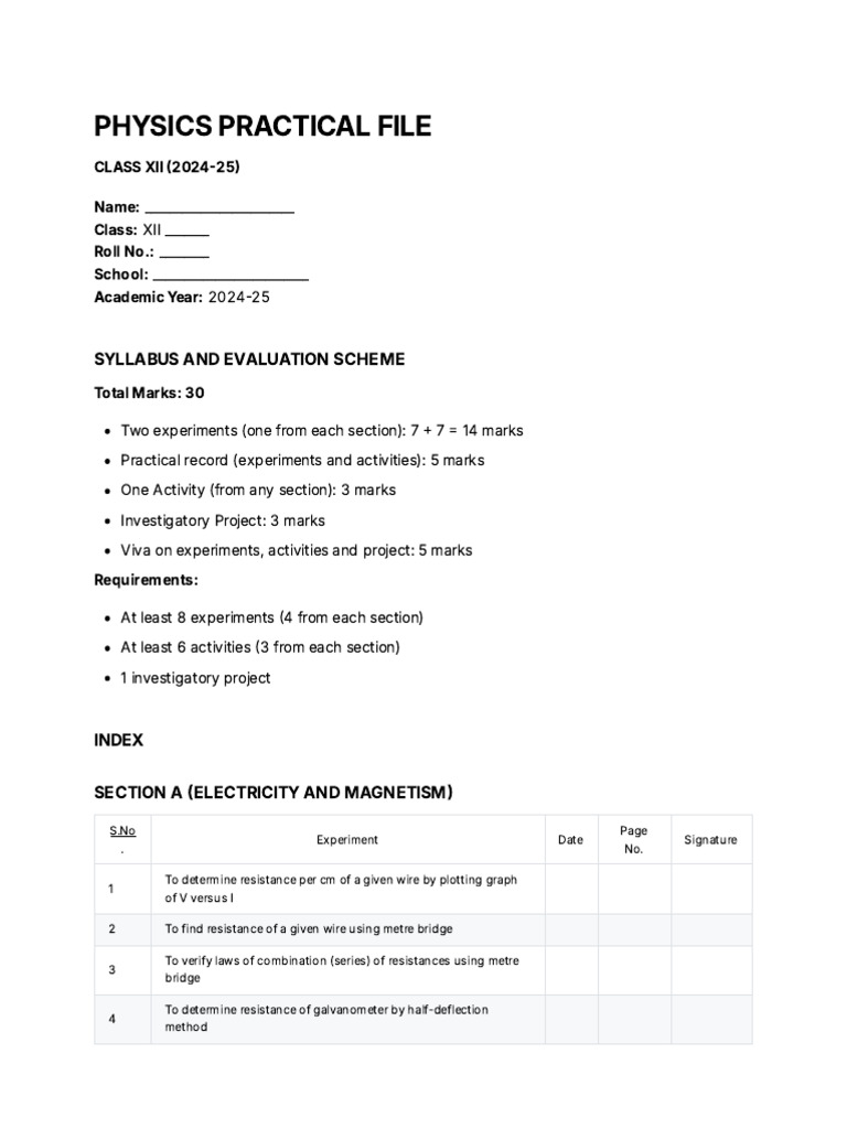Complete Physics Practical | PDF | P–N Junction | Diode