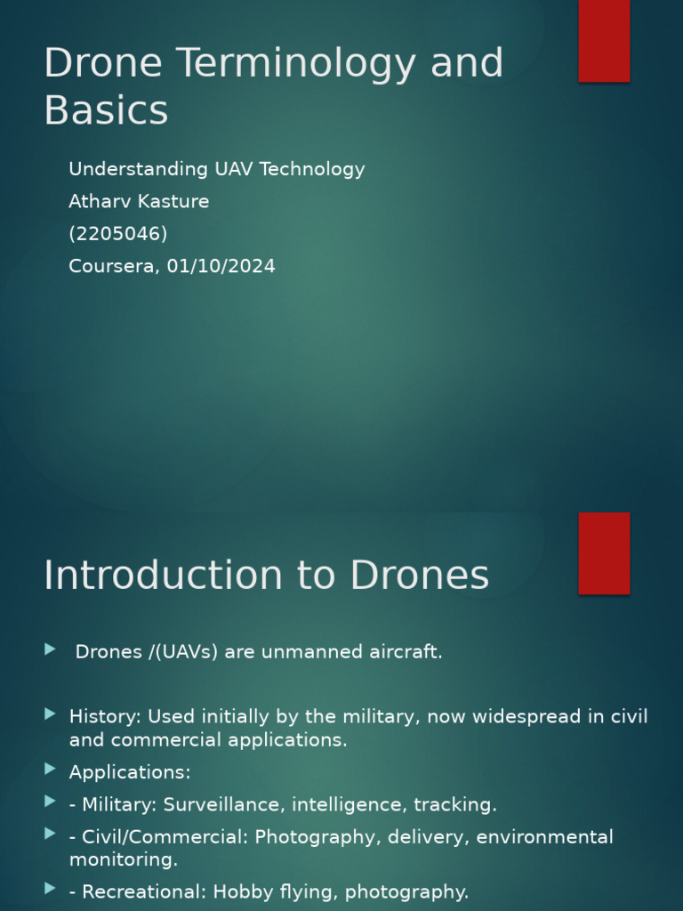 Drone Terminology and Basics 2205046 | PDF | Unmanned Aerial Vehicle | Aircraft