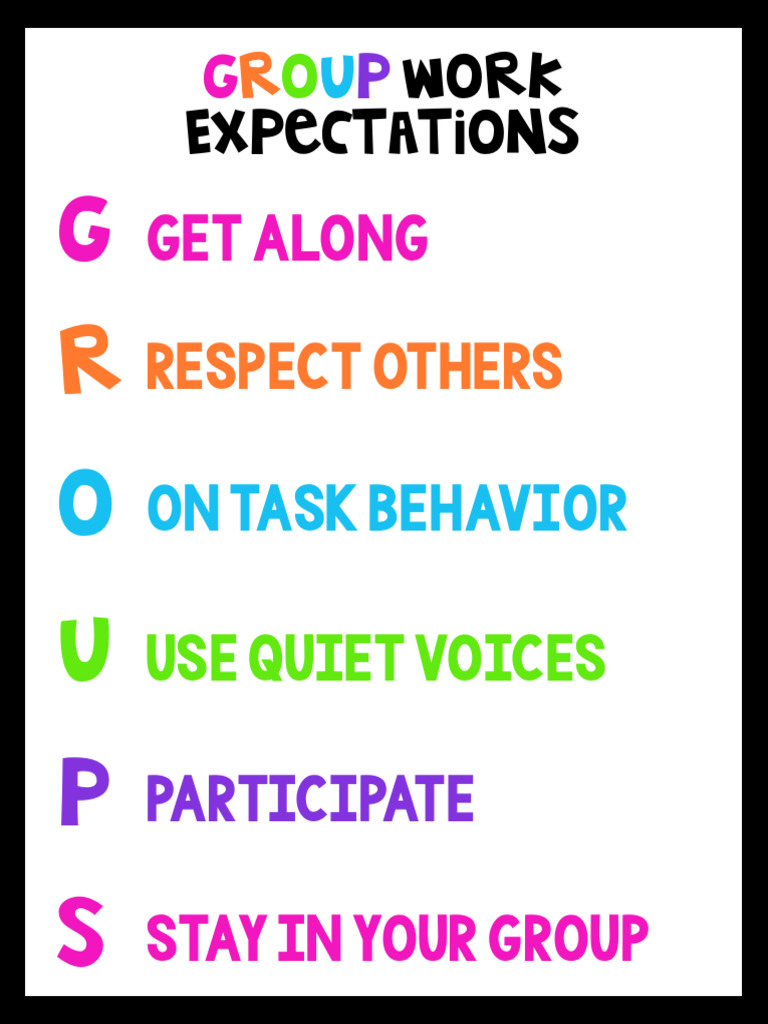 Group Work Behavior Expectations Guide | PDF