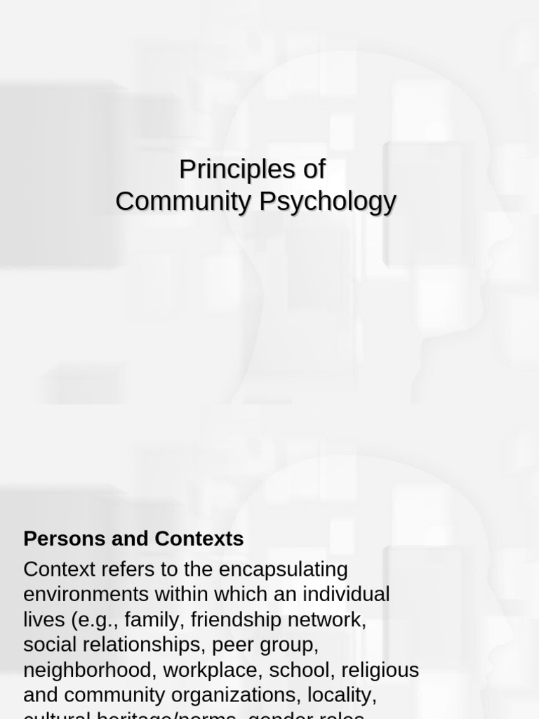 Principles of Community Psychology - LEC2 | PDF | Opioid Use Disorder ...