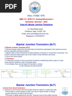 BJT Complete Notes BTech | PDF | Bipolar Junction Transistor ...