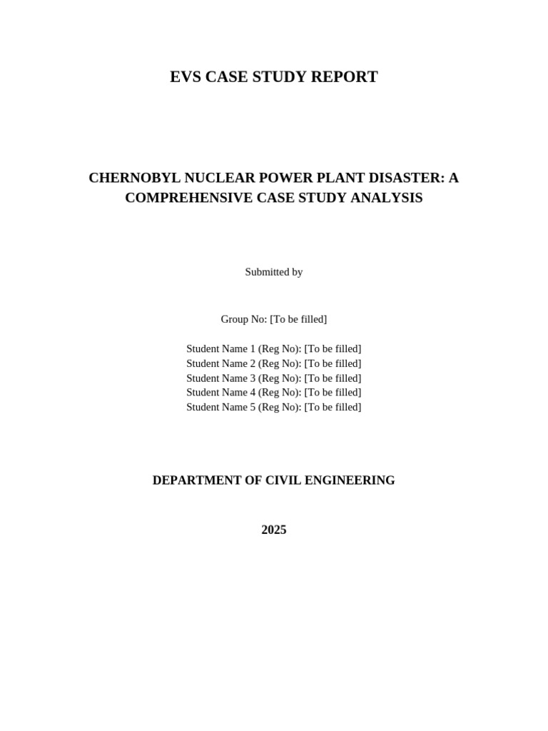 Chernobyl Disaster Case Study Analysis | PDF | Nuclear Reactor ...