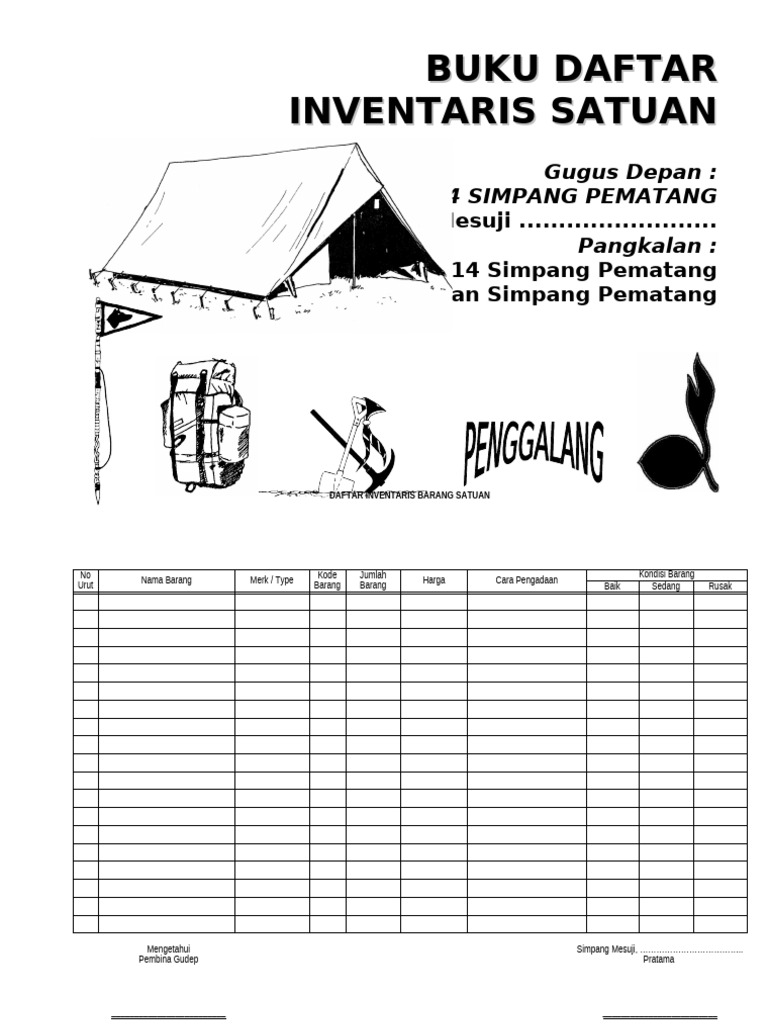 Daftar Inventaris Barang SDN 14 | PDF