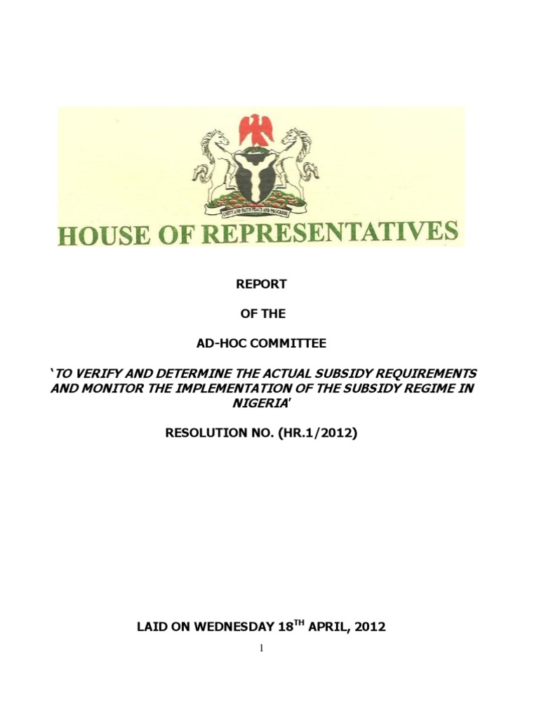 Final Subsidy Report | PDF | Invoice | Petroleum