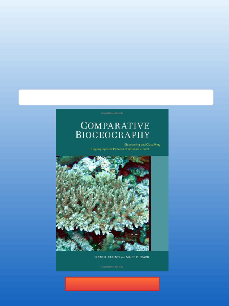 Comparative Biogeography Discovering and Classifying Biogeographical ...