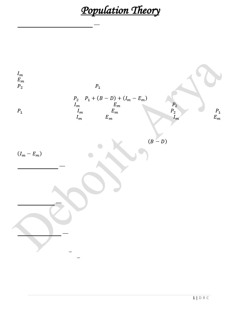 Population Growth and Dependency Ratio | PDF | Demography | Mortality Rate