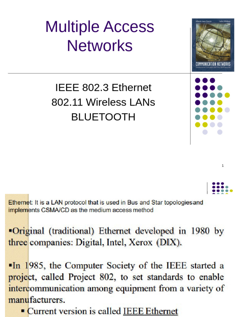 BCSE308L - Module 3 - ETHERNET AND IEEE802.11 | PDF | Wireless Lan ...