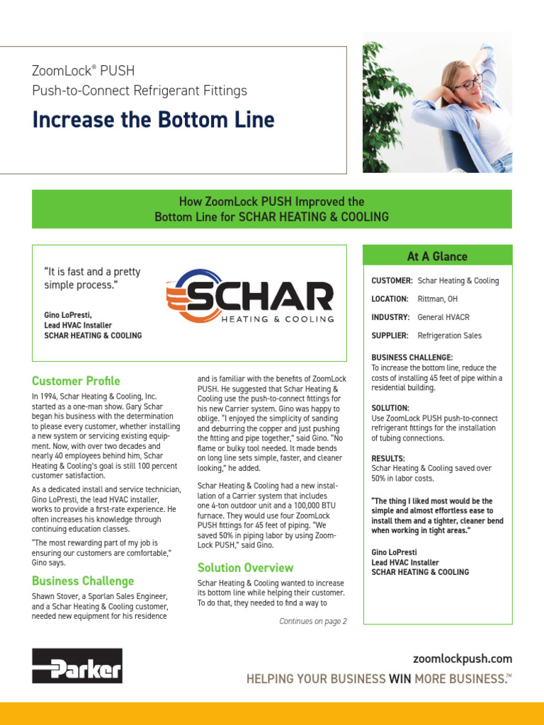Form P-586 ZLPUSHCaseStudy ScharHeatingCooling 102022 | PDF | Air ...