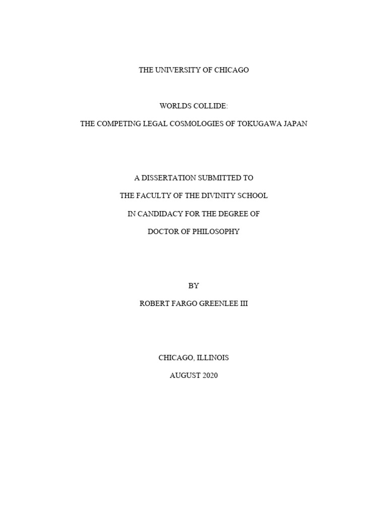 GreenleeIII Uchicago 0330D 15374 | PDF | Narrative | Confucianism