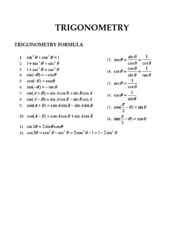 Trigonometry Basics and Graphing Guide | PDF