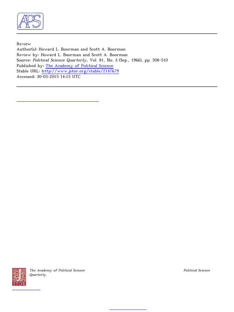 An Introduction to Strategy (Boorman, Howard L. Boorman, Scott a ...