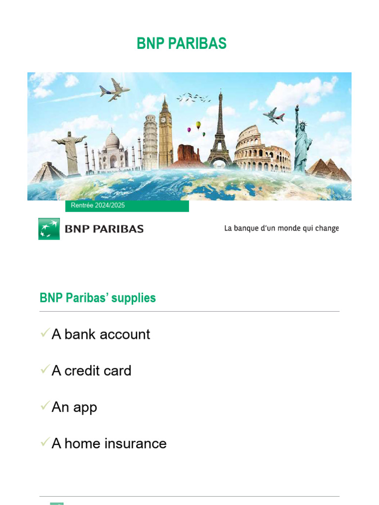 BNP Paribas 2024 Banking & Insurance Services | PDF