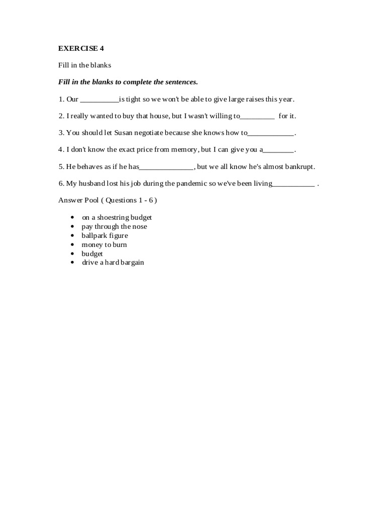 Exercise 4 | PDF