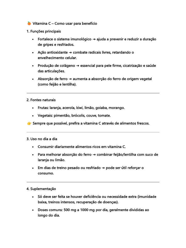 ? Vitamina C | PDF