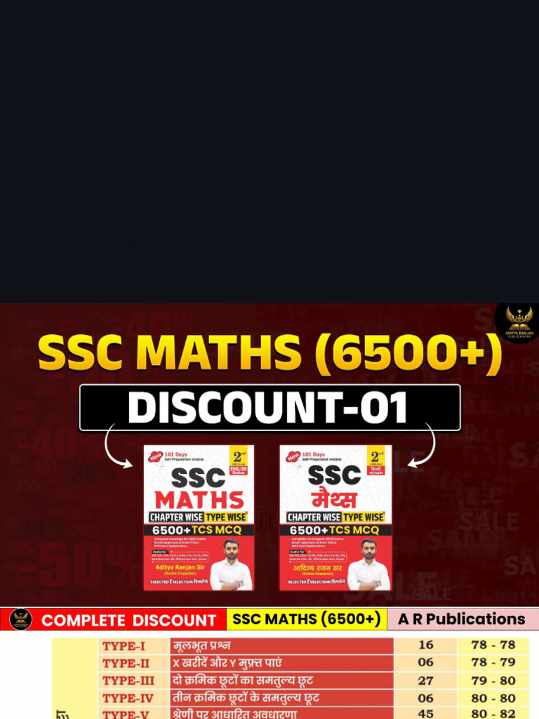 SSC Maths Discount Class 01 | PDF