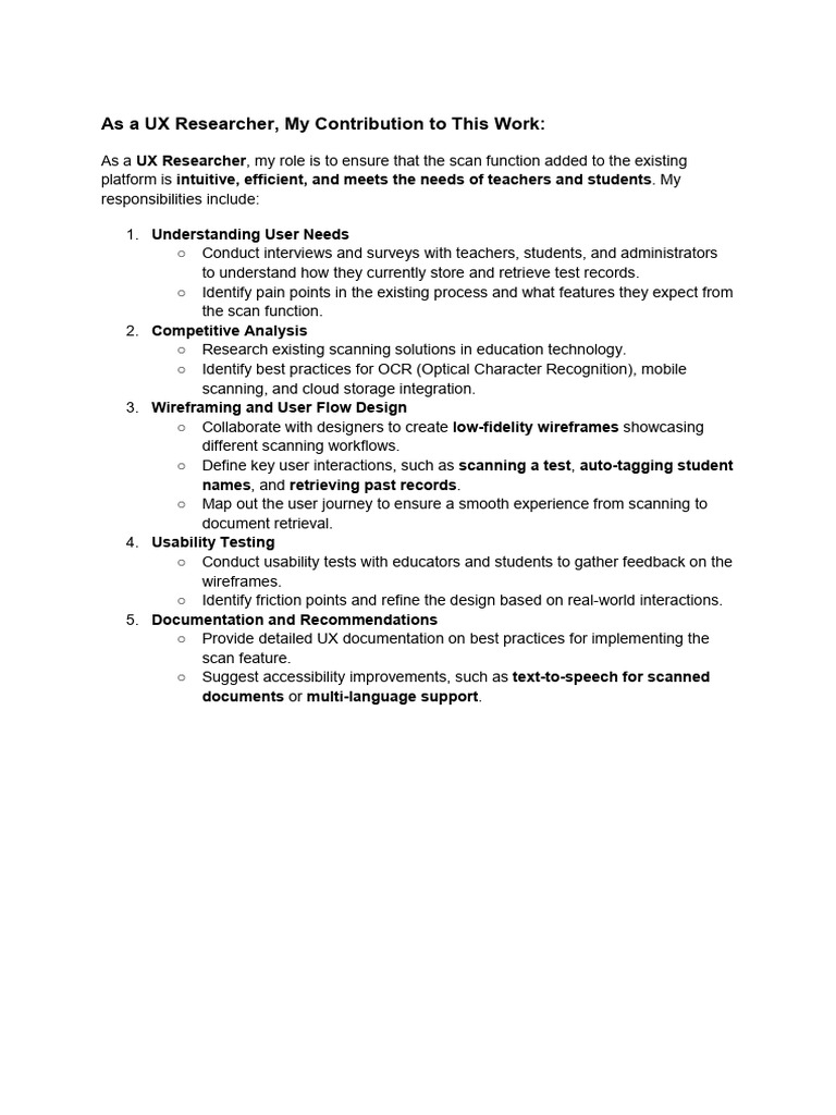 UX Researcher | PDF