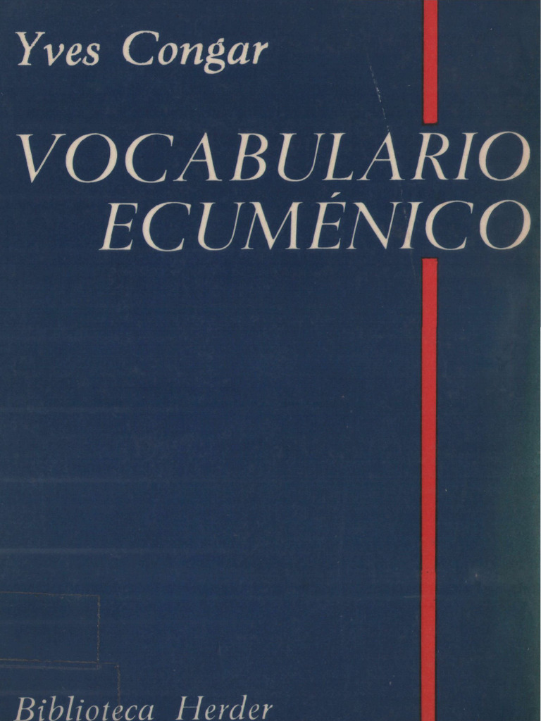 Vocabulario Ecuménico de Yves Congar | PDF | Sola Fide | Fe