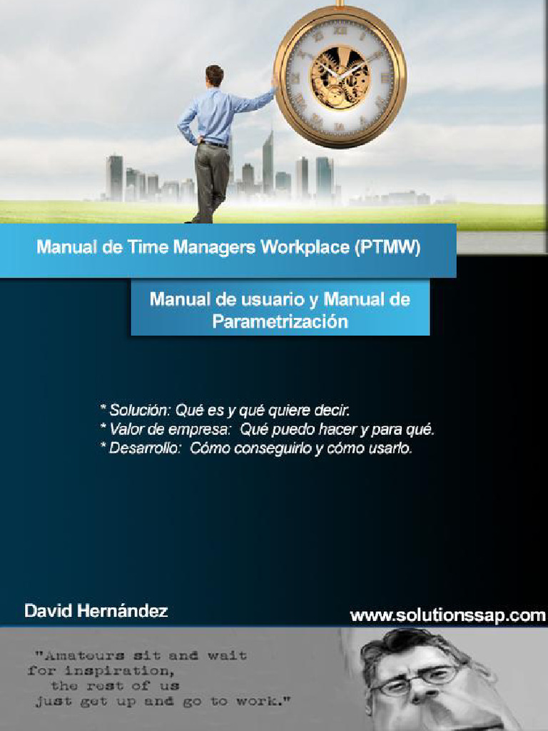 Manual de Time Managers Workplace | PDF | Gestión del tiempo ...