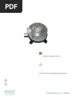 SPD910 Differential Air Pressure Switch | PDF | Switch | Pressure ...