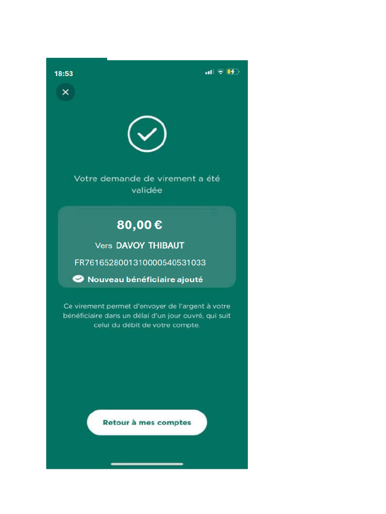 Virement Effectué | PDF