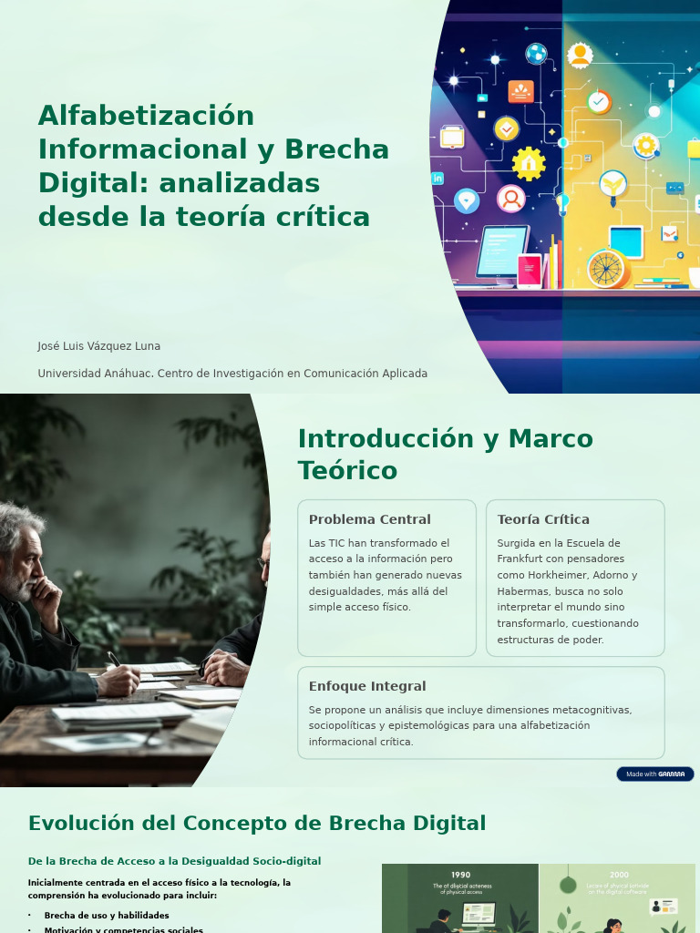 XI FORO RUIO: Alfabetización Informacional y La Brecha Digital Analizadas Desde La Teoría ...