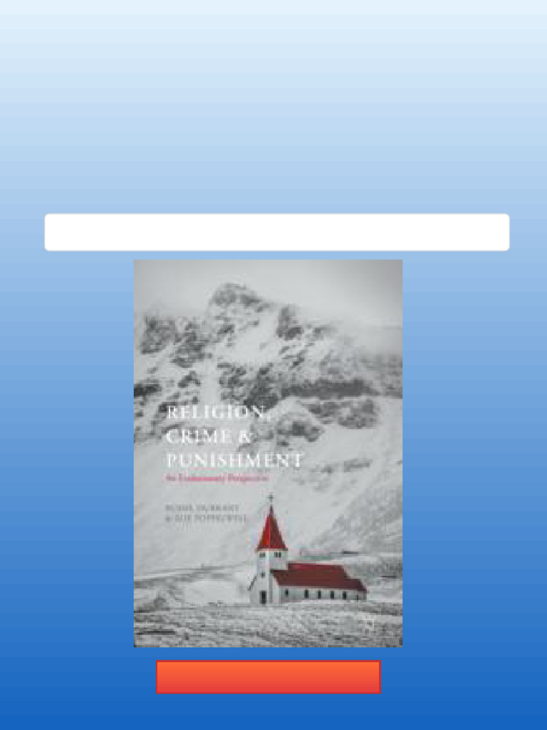 Religion, Crime and Punishment: An Evolutionary Perspective 1st Edition ...