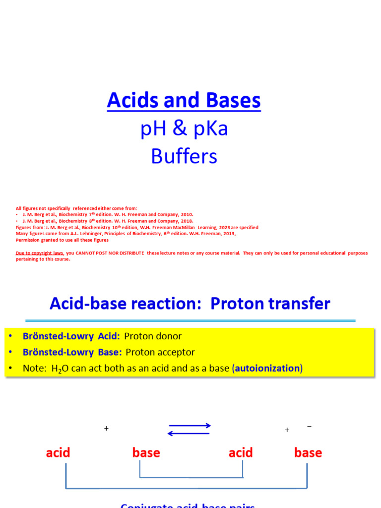 Acids and Bases, PH Pka, Buffers | PDF | Acid | Acid Dissociation Constant
