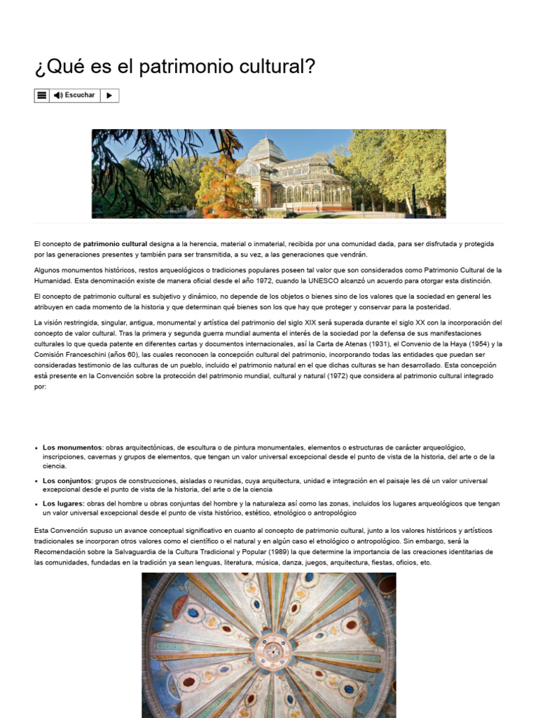 ¿Qué Es El Patrimonio Cultural - Patrimonio Cultural y Paisaje Urbano ...