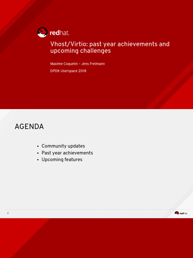 Vhost - Virtio - Past Year Achievements and Upcoming Challenges | PDF ...