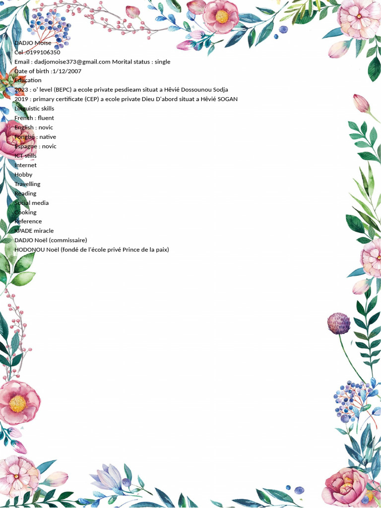 Fresh and White Harmless Letter-WPS Office | PDF