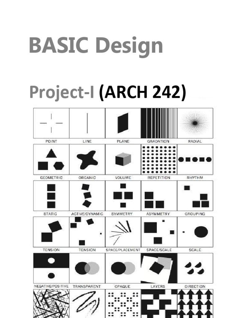 Basic Design I Schedule | PDF