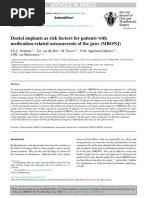 Oral Health Management for MRONJ Risk | PDF | Dental Implant | Osteoporosis