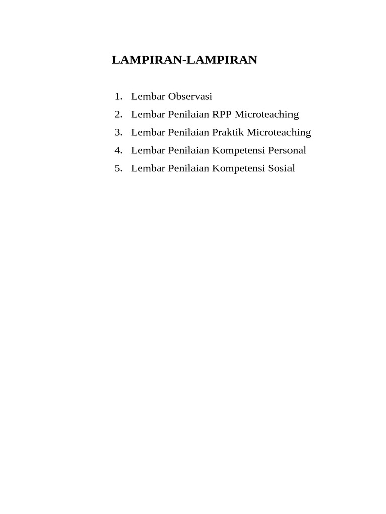 Lampiran Penilaian Praktik Microteaching - Amira (Modifikasi) | PDF