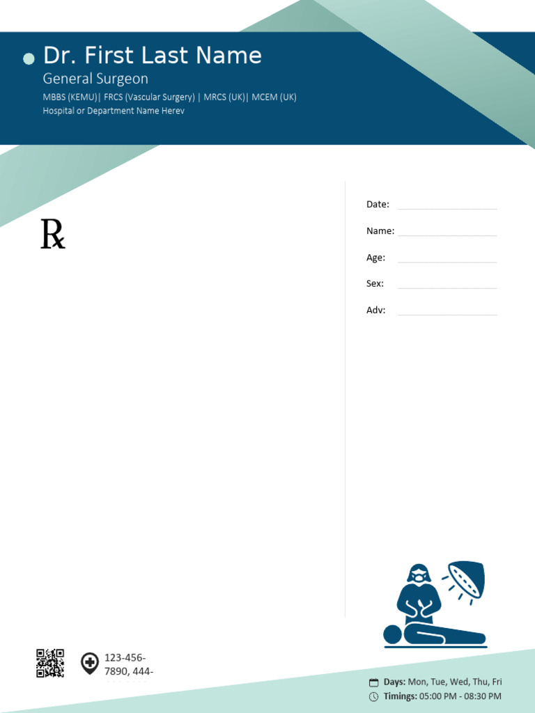 Surgeon Prescription Template 03 | PDF