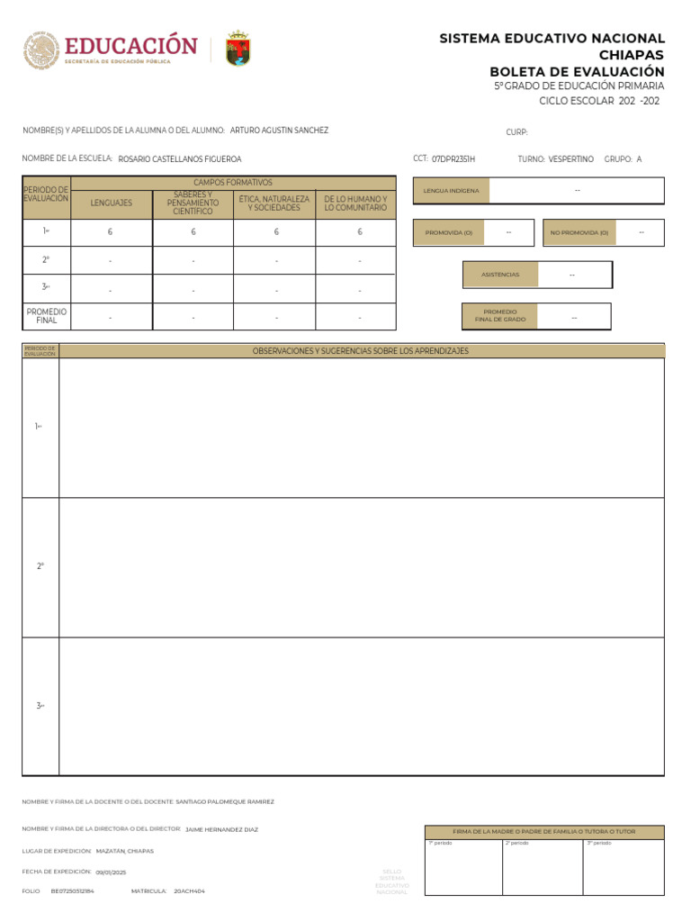 boletas | PDF | Maestros | Escuelas