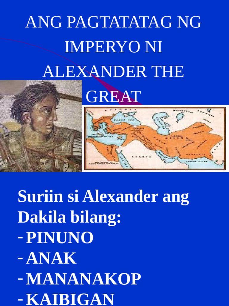 Alexander The Great Presentation - Ap Grade 8 | PDF