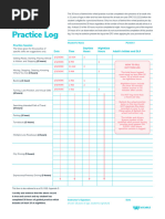 Aceable BTW Practice Log | PDF