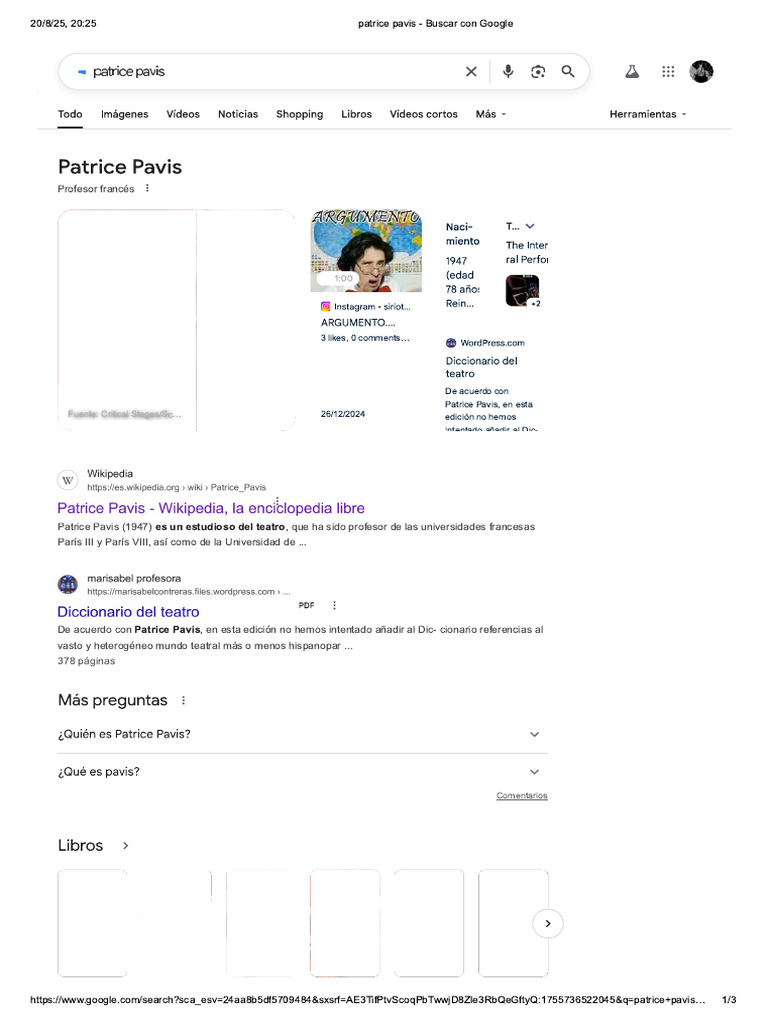 Información de Pavis | PDF