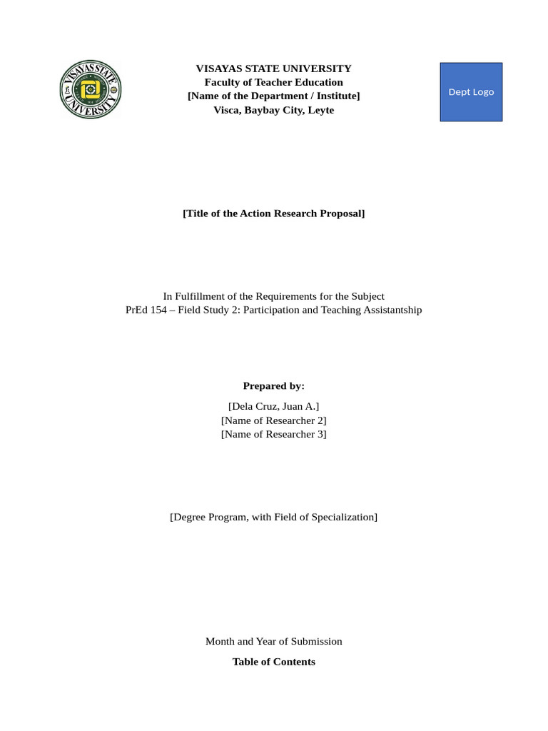 NEW Updated Action Research Proposal Template | PDF | Inquiry | Science