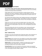 Hiking Sample | PDF