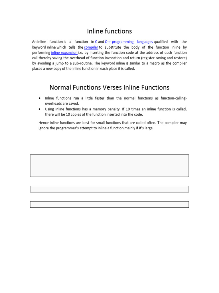 Macros Verses Inline Functions | PDF | Macro (Computer Science) | Control Flow