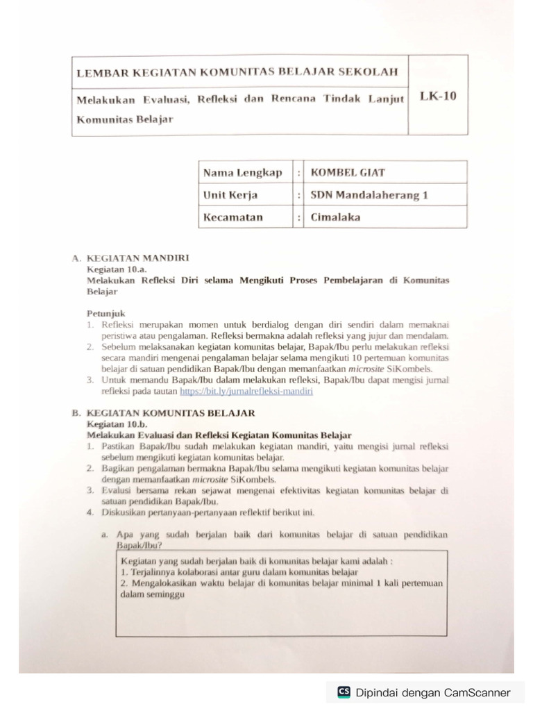 Kombel Giat Pert 10 | PDF