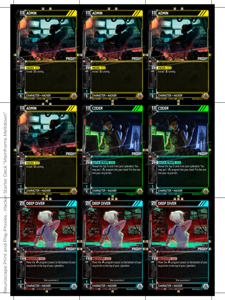 PNP - Hacker Alpha Starter Kit Deck - Mainframe Meltdown | PDF