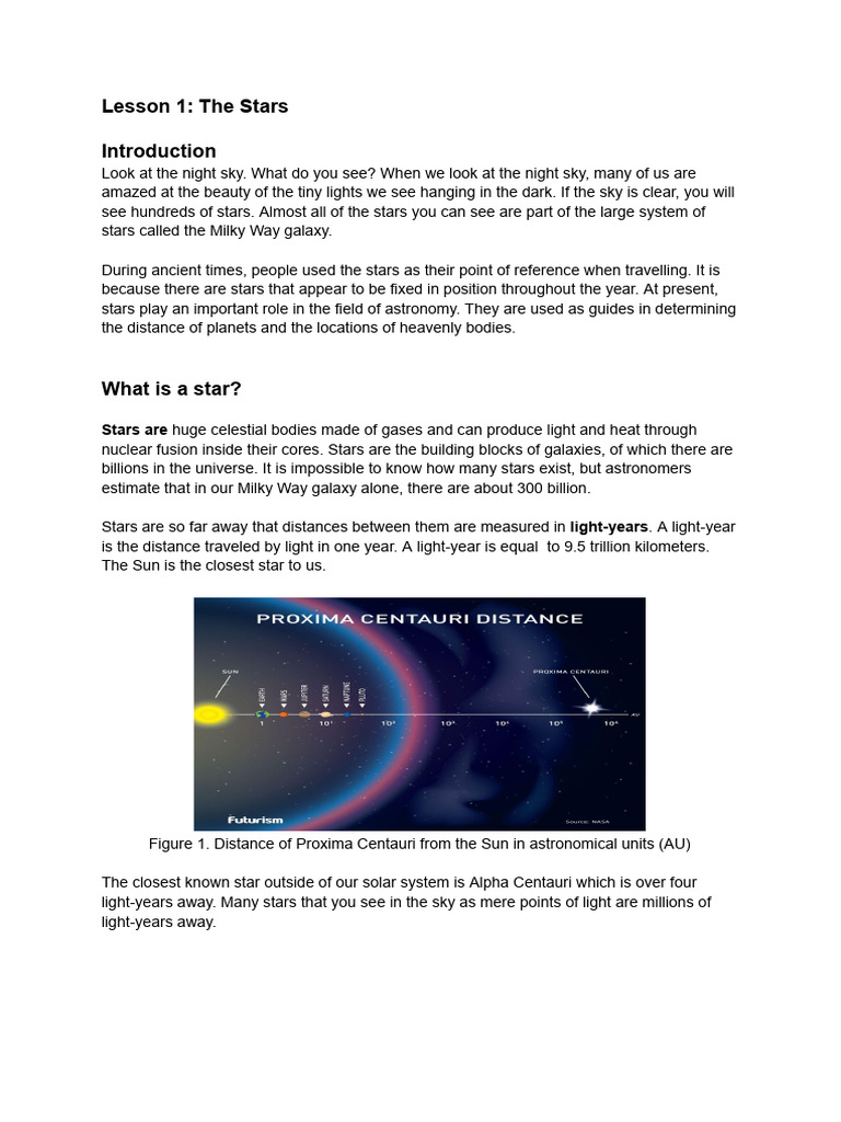 UNIT-4-Star and Constellation | PDF | Stars | Apparent Magnitude
