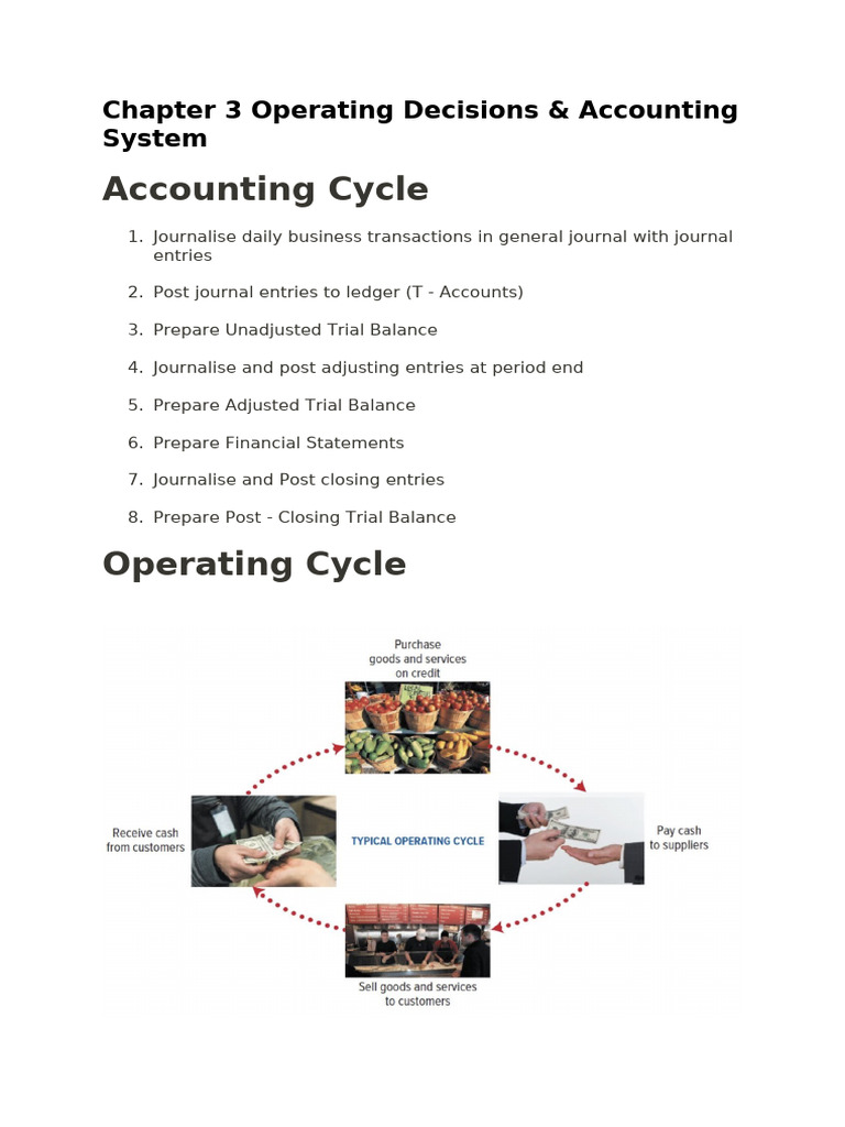 ACCT1101 Chapter 3 Operating Decisions | PDF | Expense | Debits And Credits