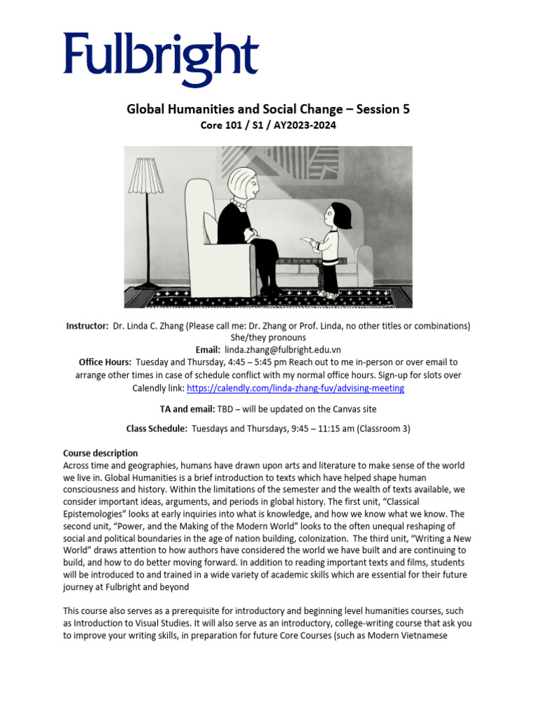 Fall 2025 Global Humanities LInda Section | PDF | Plagiarism | Academic ...